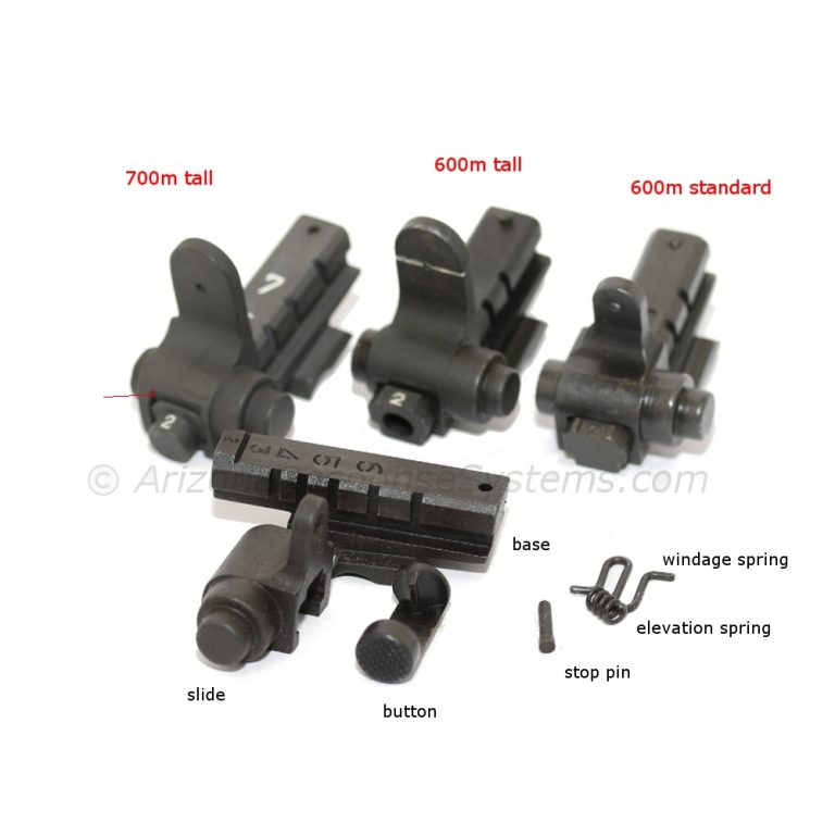FAL Israel, rear sight assembly, 700m (tall) – Arizona Response Systems